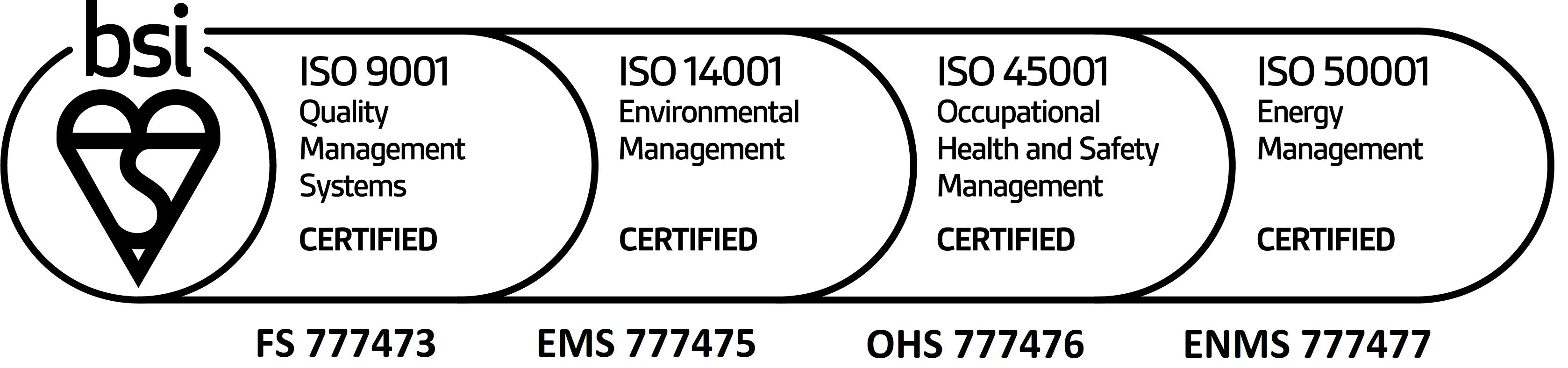 ISO 9001, 14001, 45001, 50001 Certification Award | Goldwave