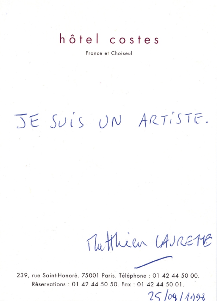 Matthieu Laurette, le coût du spectacle