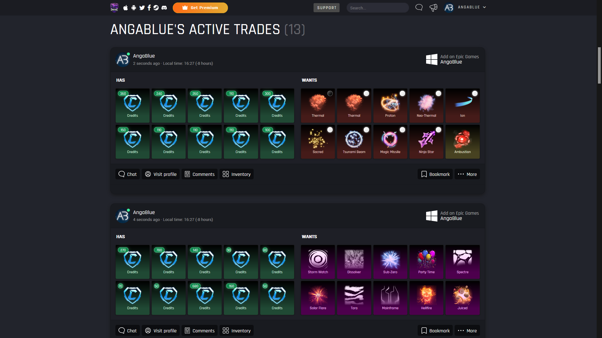 Rocket League Garage Trade Bumper | AngaBlue