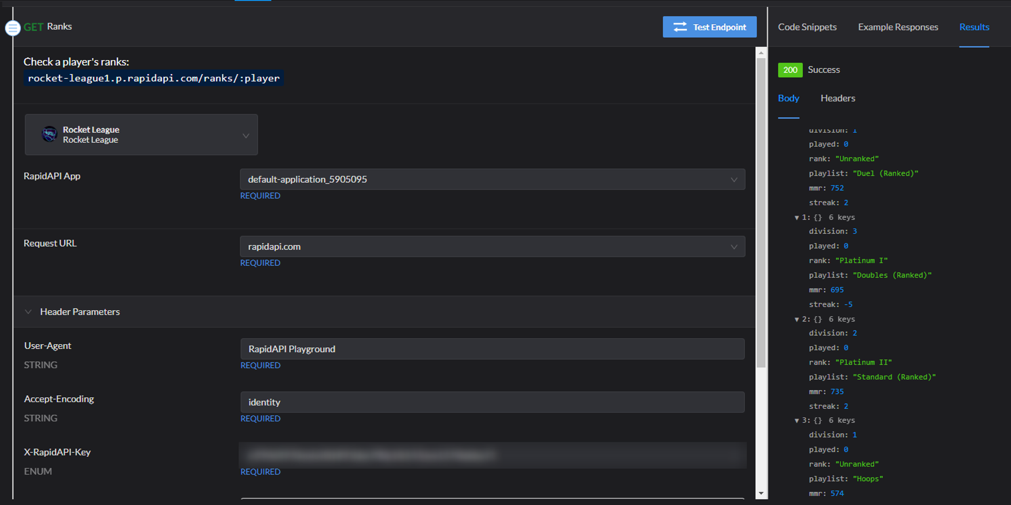 Rocket League API: Fetching Rocket League Ranks, Shops & Player Stats | AngaBlue