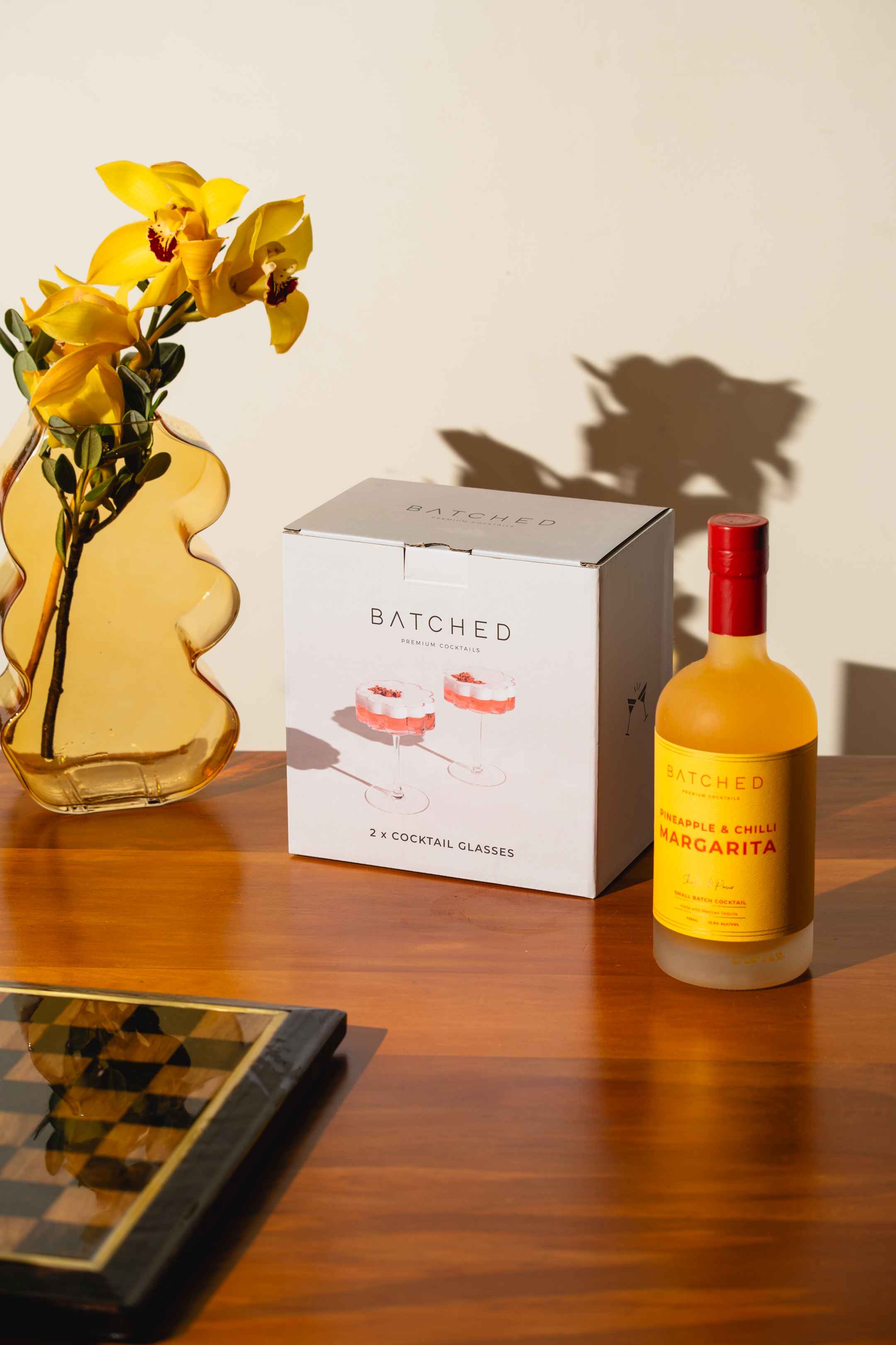 Premium Liquor | BATCHED Pineapple Margarita & Glasses Gift Bundle