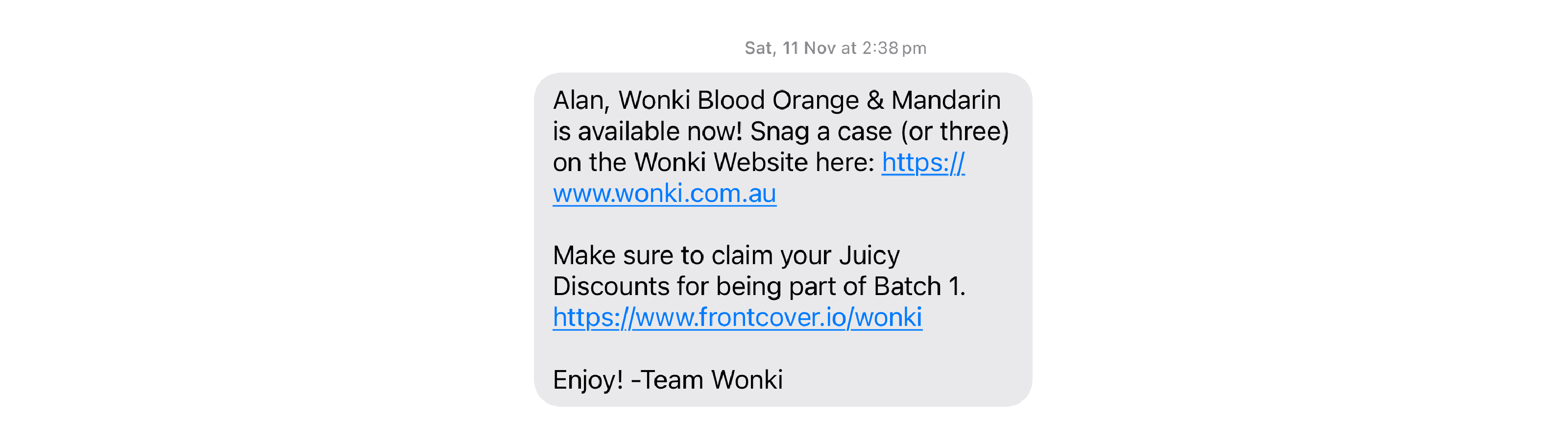 Wonki People | Early Supporters | Frontcover