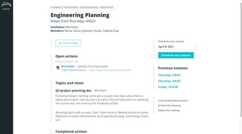 Fewer Meetings, Better Meetings | Keep your team connected | Range