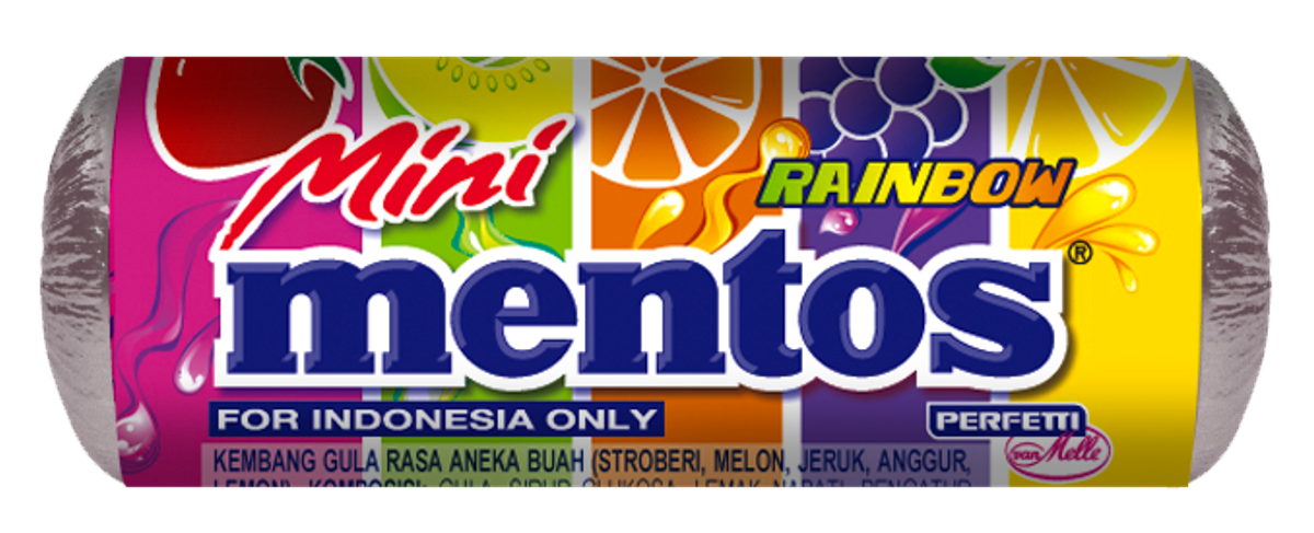 Mentos Mini Roll Rainbow | Mentos Indonesia