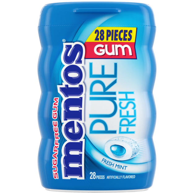 Mentos Pure Fresh Gum Fresh Mint - 28pc Bottle | Mentos US