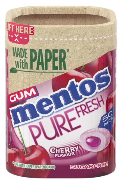 Mentos Gum Pure Fresh Paperboard Cherry | Mentos UK
