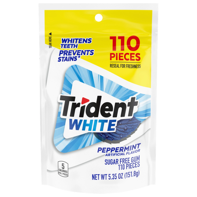 Trident White Peppermint (110 pieces) | Trident US