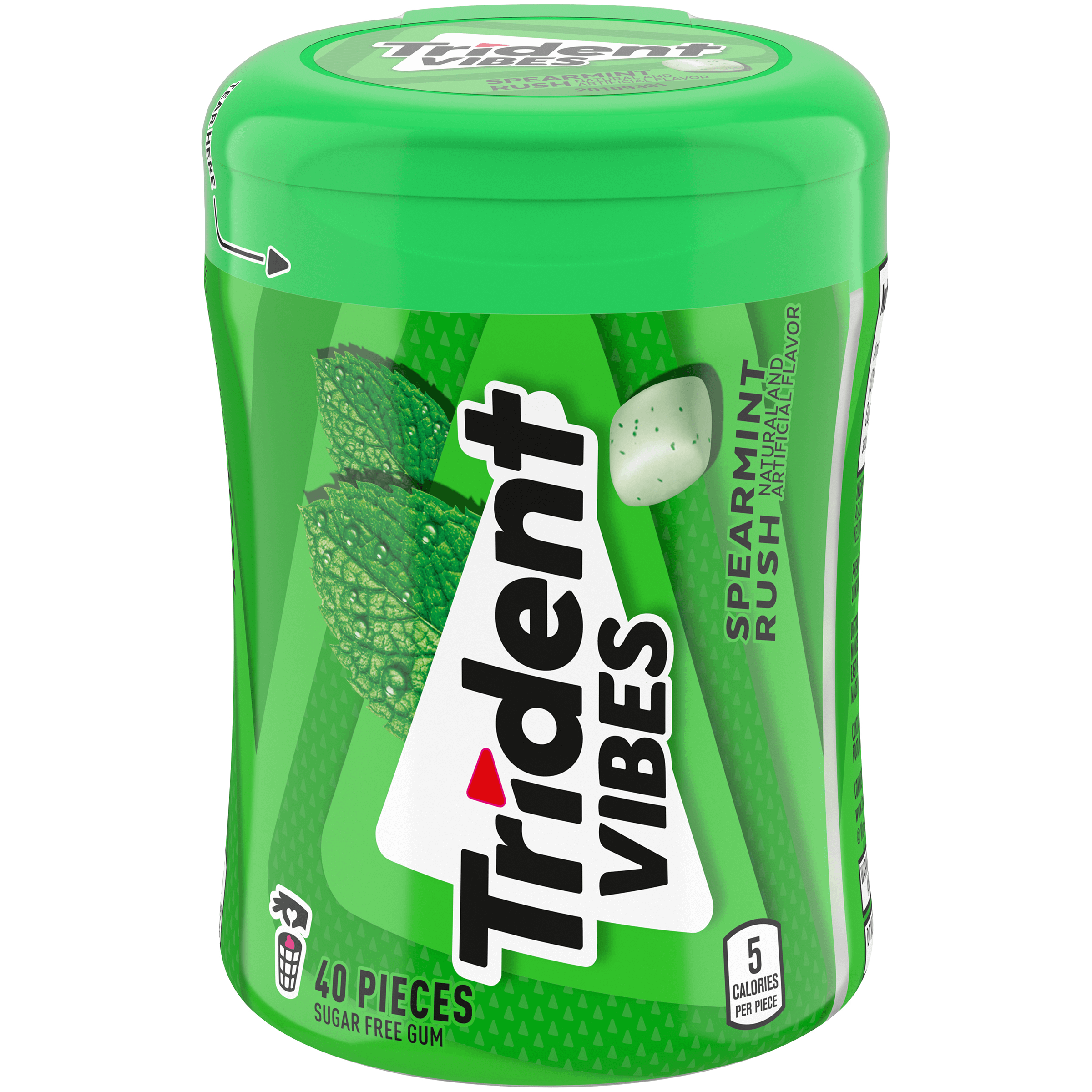 Trident Vibes Sour Patch Kids Tropical Peach Mango (40 pieces) | Trident US