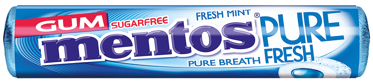 Mentos Pure Fresh Gum Freshmint Roll 8pcs | Mentos UK