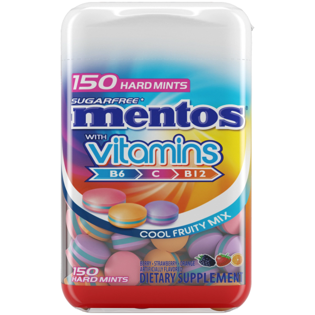 Mentos Mints with Vitamins- 150pc Bottle | Mentos US