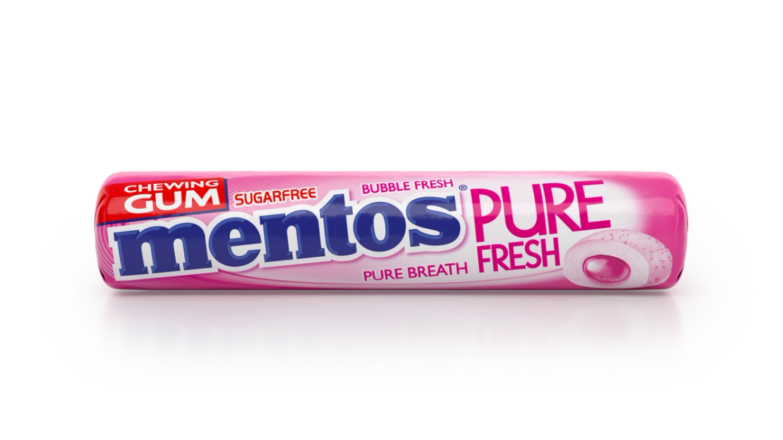 Mentos Gum Pure Fresh Bubble Fresh 9p | Mentos Arabia