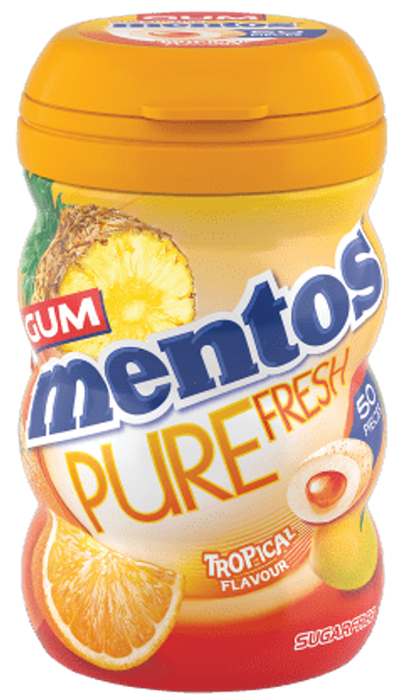 Mentos Pure Fresh Gum Tropical Big Bottle | Mentos UK