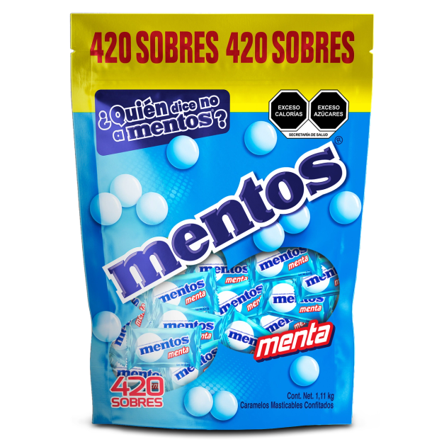Bolsa Mentos Menta Monopieza 420 unidades | Mentos Mexico