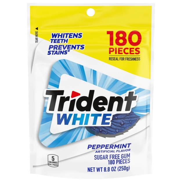 Trident White Peppermint (180 pieces) | Trident US