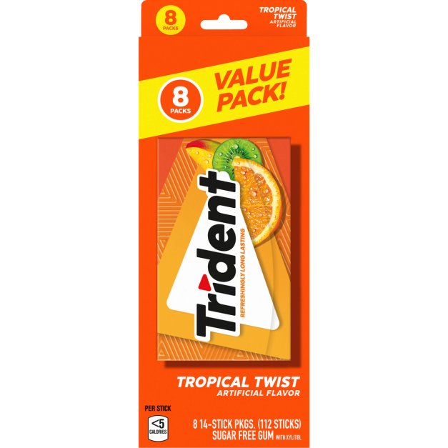 Trident Tropical Twist (8 packs - 14 pieces each) | Trident US