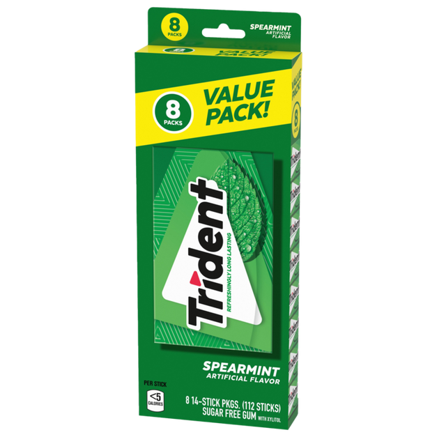 Trident Spearmint (8 packs - 14 pieces each) | Trident US