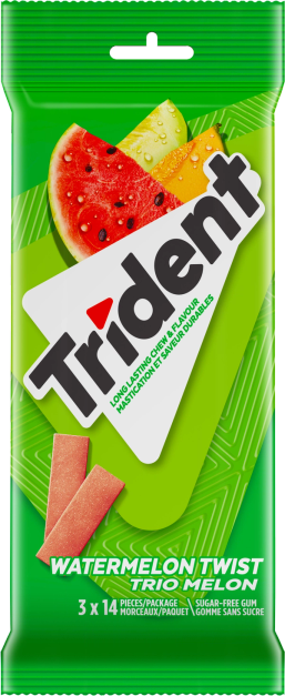 Trident Watermelon Twist Multipack, 14 Pieces (Pack of 3) | Trident Canada