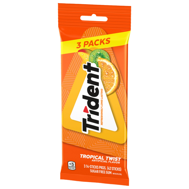 Trident Tropical Twist (3 packs - 14 pieces each) | Trident US