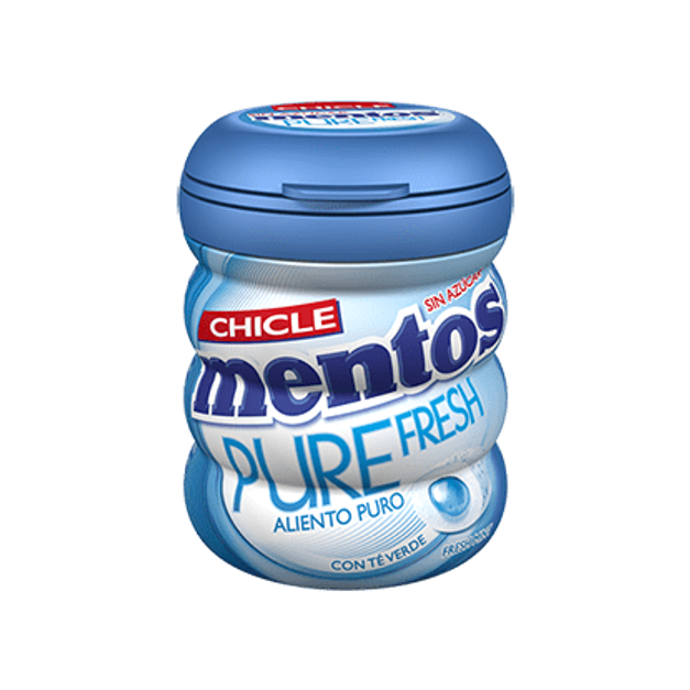 Mentos Gum Pure Fresh Freshmint Bottle 60g | Mentos Portugal