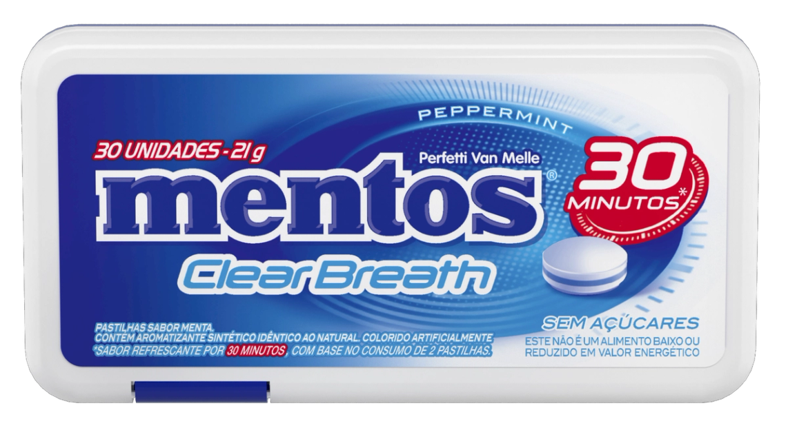 Clear Breath Peppermint Dispenser | Mentos Brazil