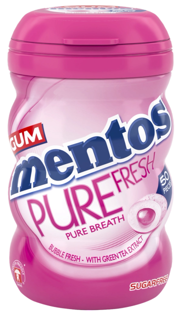 Mentos Pure Fresh Gum Bubble Fresh Big Bottle 50pcs | Mentos UK