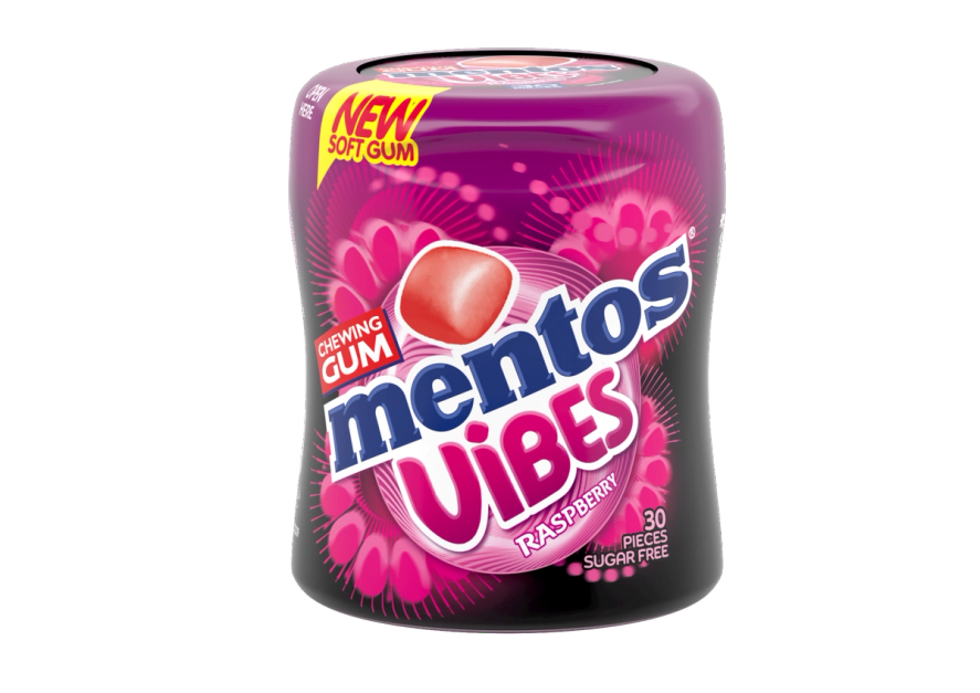Mentos Gum Vibes Raspberry | Mentos België