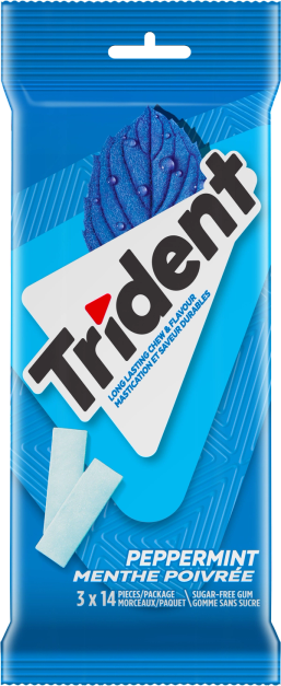 Trident Peppermint Multipack, 14 Pieces (Pack of 3) | Trident Canada