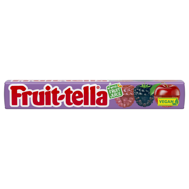 Berries & Cherry Stick Soft Chew Sweets 41g | Fruittella