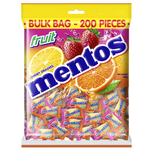 Mentos Fruit Pillow Pack Bag | Mentos New Zealand