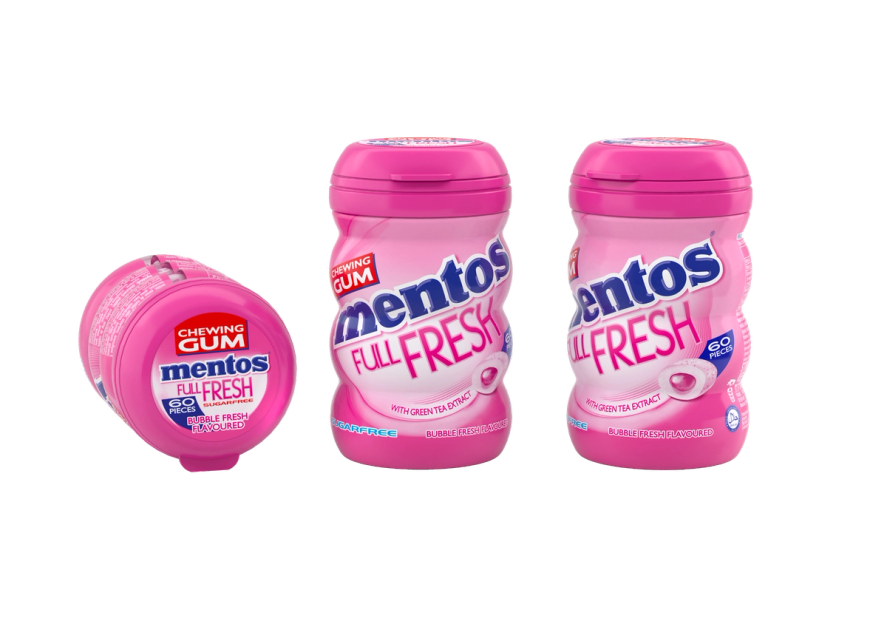 Mentos Full Fresh Bubble Fresh 60p Bottle | Mentos South Africa
