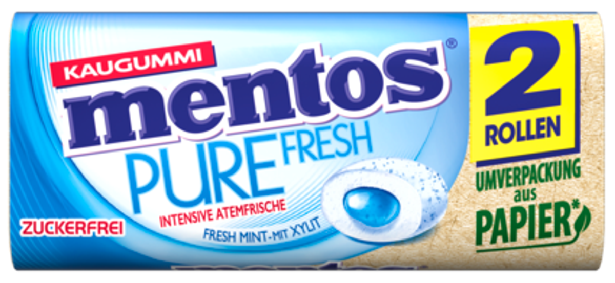 Mentos Kaugummi Pure Fresh Mint 2Pack | Mentos Germany