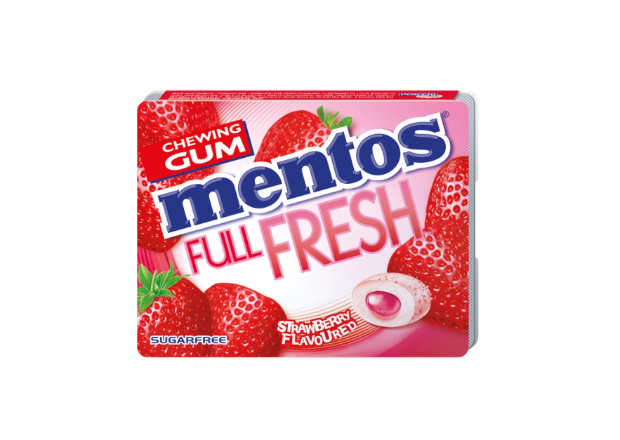 Mentos Full Fresh Strawberry 8p Blister | Mentos South Africa
