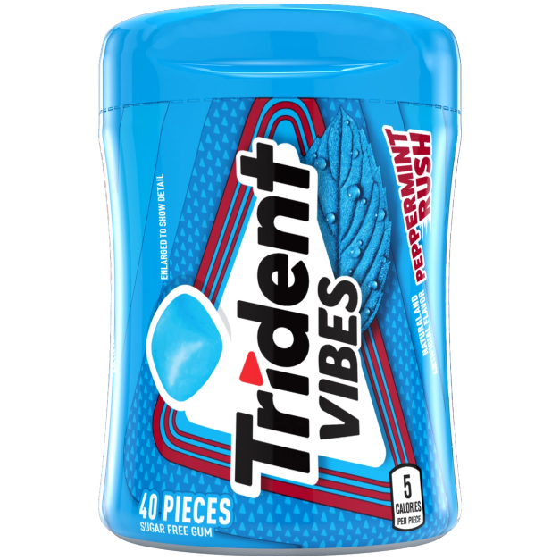 Trident Vibes Peppermint Rush (40 Pieces) | Trident US
