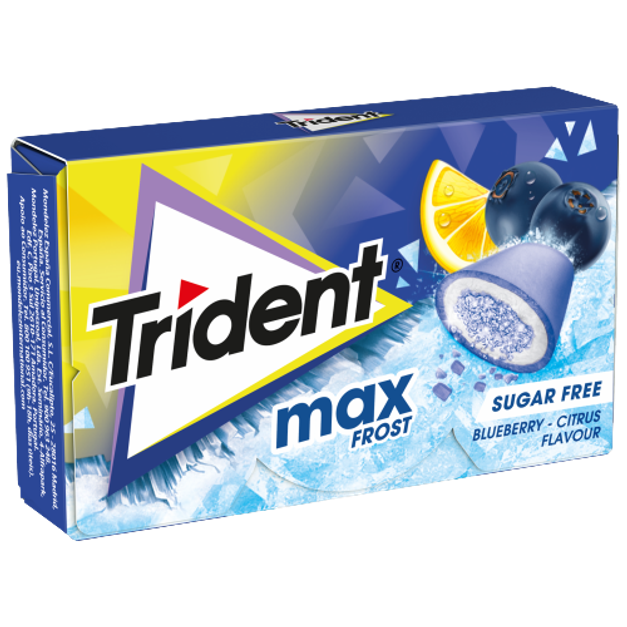 Trident Max Frost Τσίχλα Blueberry Citrus 20gr | Trident Greece