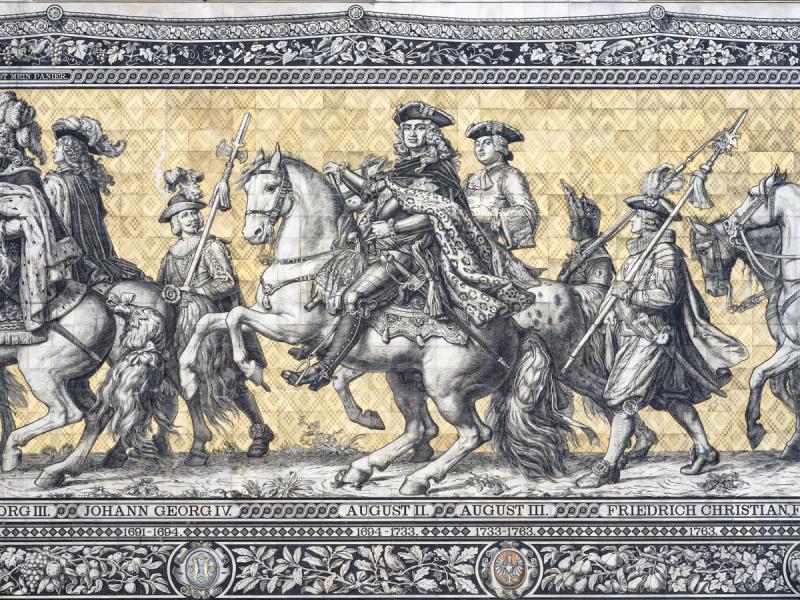 Royal Procession wallpaper mural 100% PVC-free and non-toxic