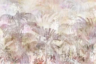 Subtle Tropics wallpaper mural 100% PVC-free and non-toxic