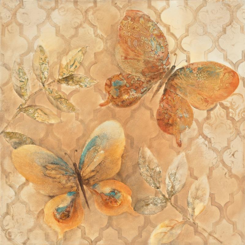 Gilded Butterfly II wallpaper mural 100% PVC-free and non-toxic