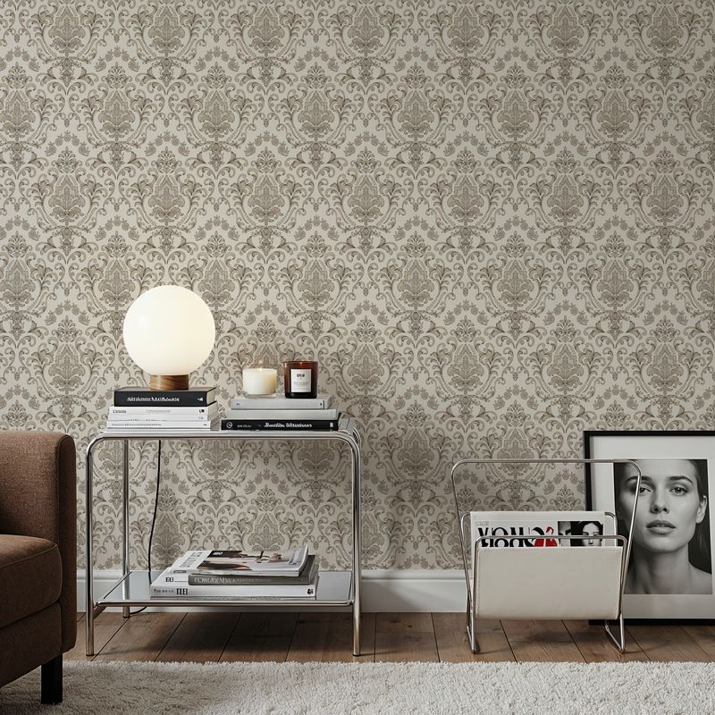Ludovici Pattern, Bone wallpaper 100% PVC-free and non-toxic