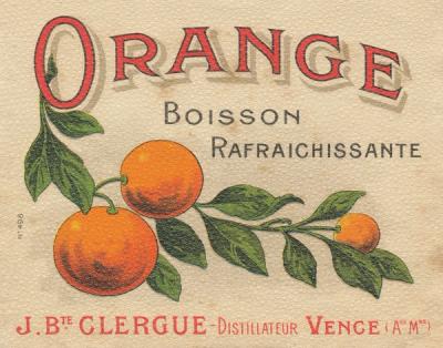 Orange Label wallpaper mural 100% PVC-free and non-toxic