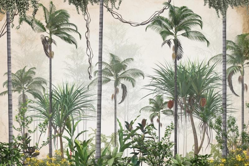 Coconut Grove wallpaper mural 100% PVC-free and non-toxic