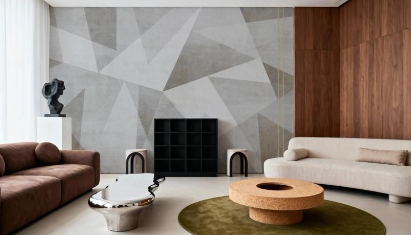 Acute Angles wallpaper mural 100% PVC-free and non-toxic