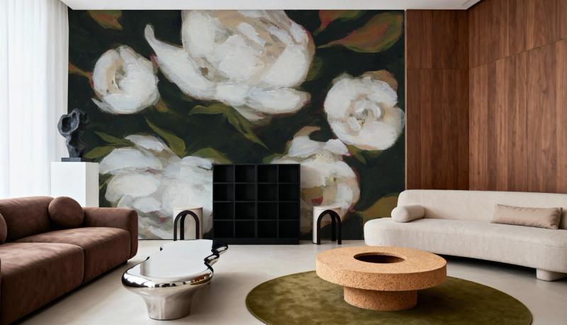 Roses for Mama II wallpaper mural 100% PVC-free and non-toxic