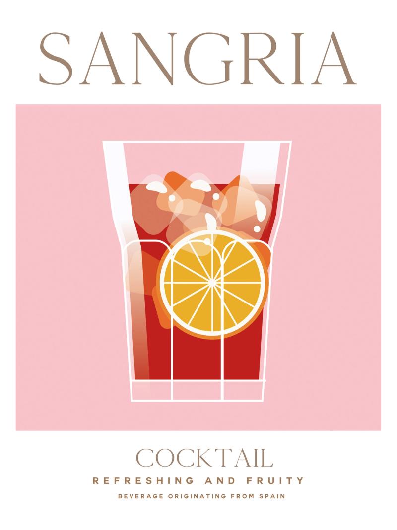 Sangria wallpaper mural 100% PVC-free and non-toxic