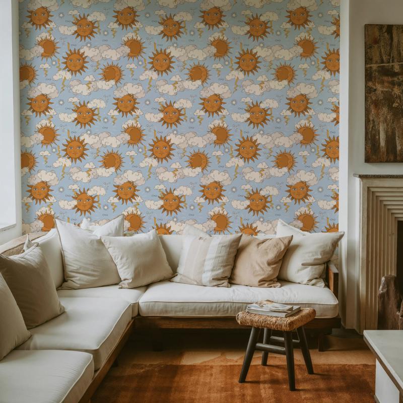 Sun In Splendour wallpaper 100% PVC-free and non-toxic
