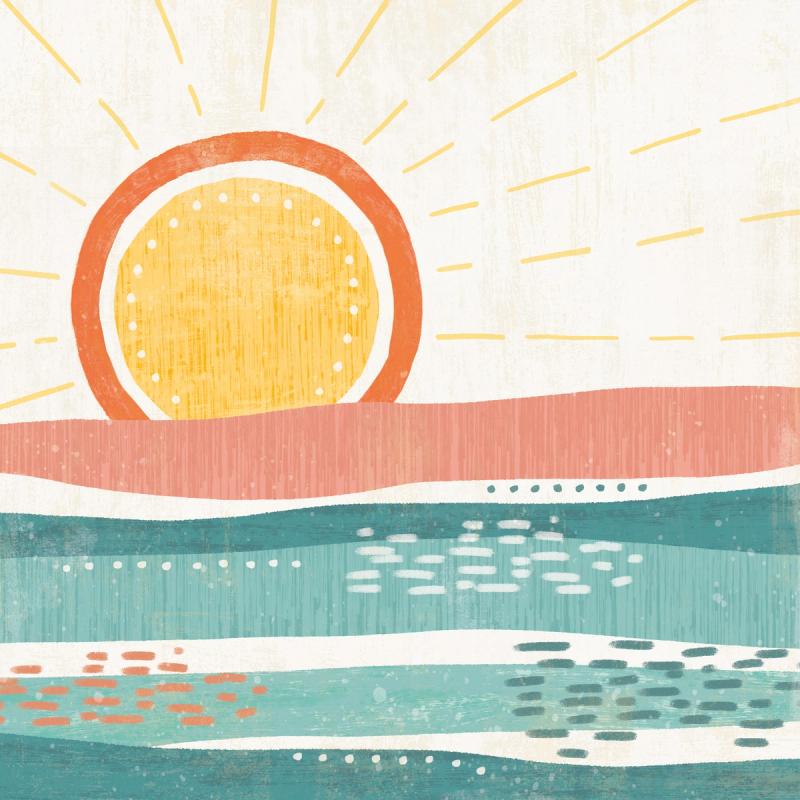 Sunrise Thoughts wallpaper mural 100% PVC-free and non-toxic