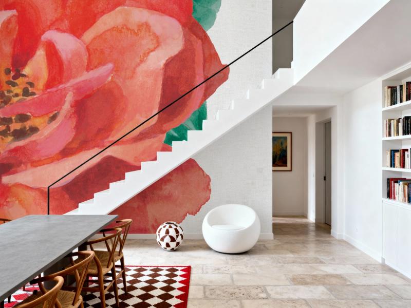 Floral Drama X wallpaper mural 100% PVC-free and non-toxic