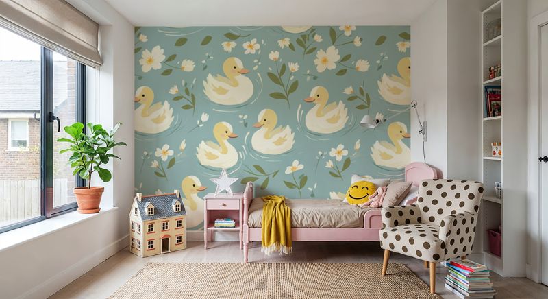 Diddy Ducklings mural 100% PVC-fri och giftfri