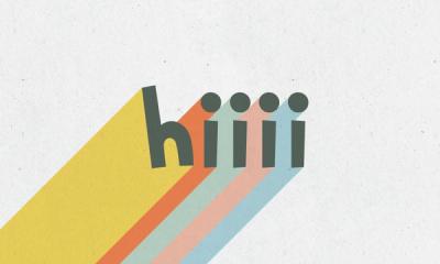 Hiiii Rainbow wallpaper mural 100% PVC-free and non-toxic