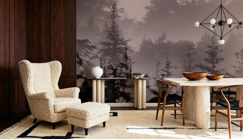 Mystery Wood II wallpaper mural 100% PVC-free and non-toxic