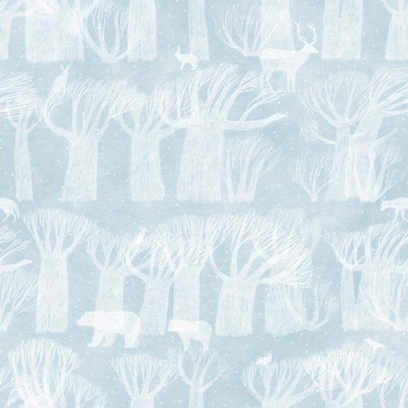 Winter Forest wallpaper 100% PVC-free and non-toxic